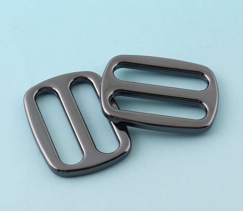 Flat Adjuster Buckle 6pcs 18mm Gunmetal Alloy Release Belt | Etsy