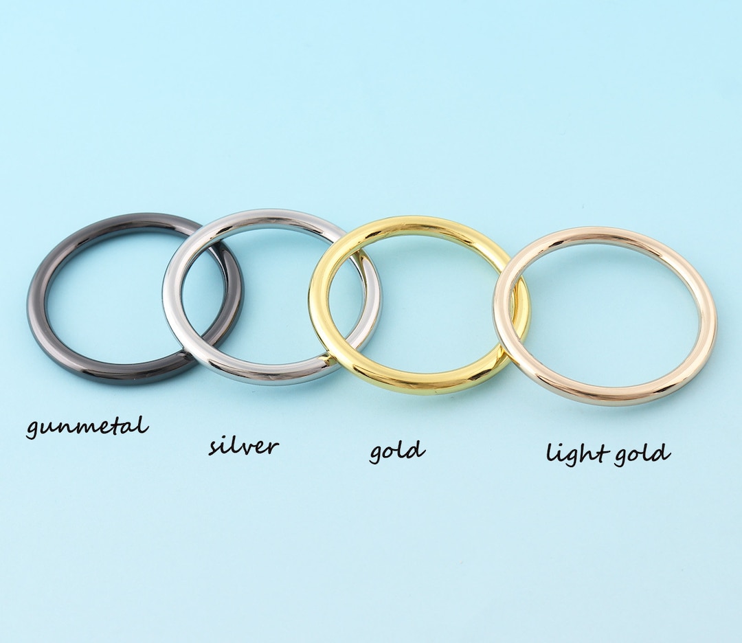 Light Gold O Ring 10pcs 1 1/8" Metal O Buckle Alloy Rings Belt Strap ...