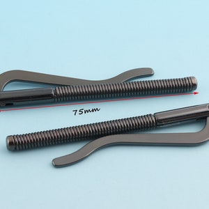 Spring Money Clips 5pcs 75mm Wallet Clips DIY Clip Wallet Cash Clamp ...