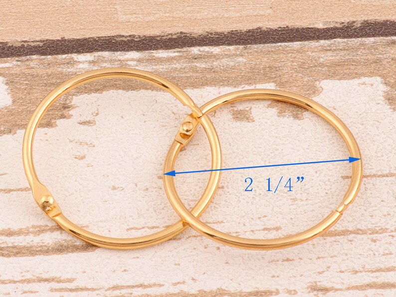 Golden O Ring Spring Hook 2 1/4 " Push Gate Snap Hook Large Key Chain ...