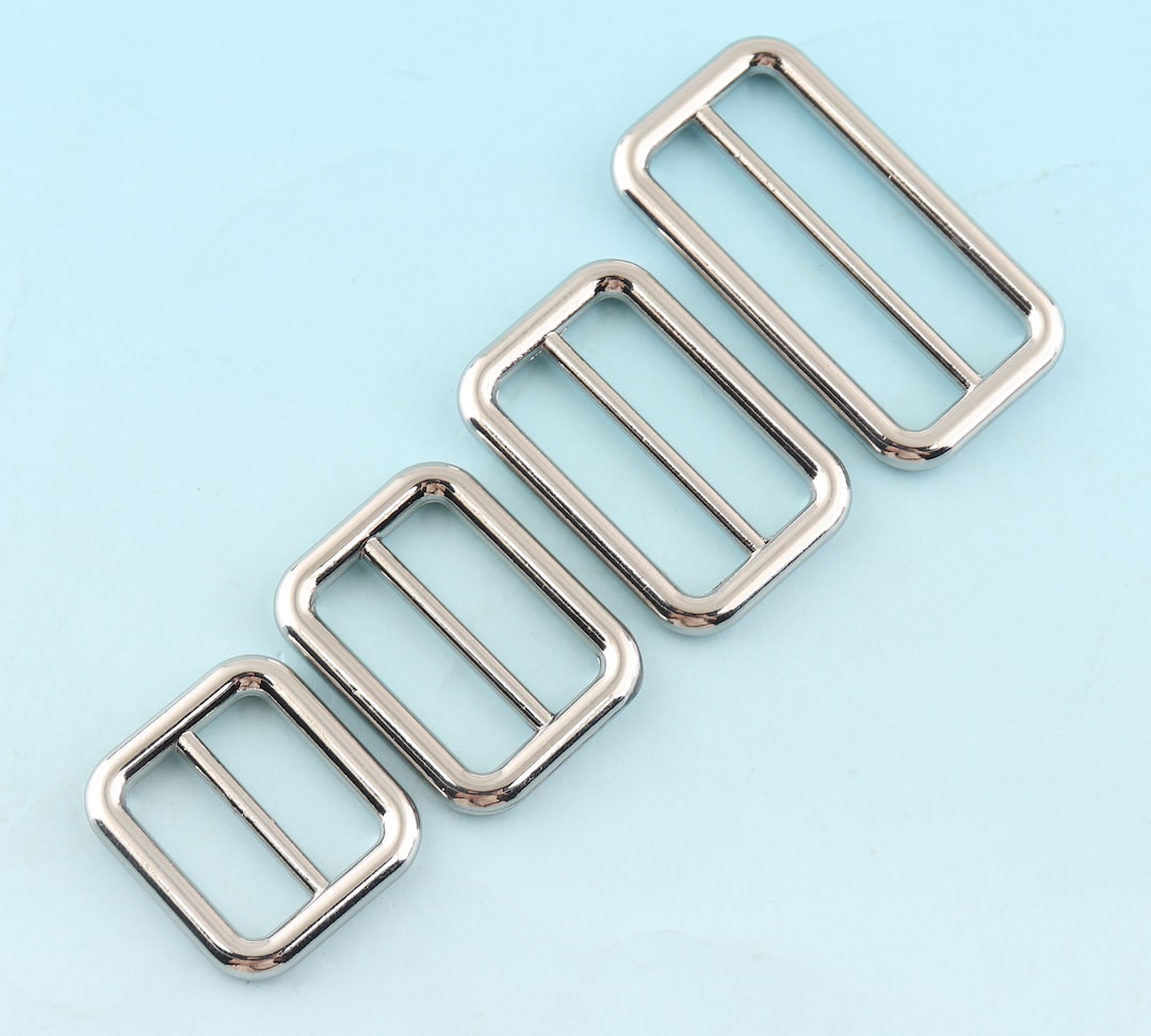 Strap Adjuster 8pcs Metal Release Buckle Tri Bar Buckles Bag Handware ...