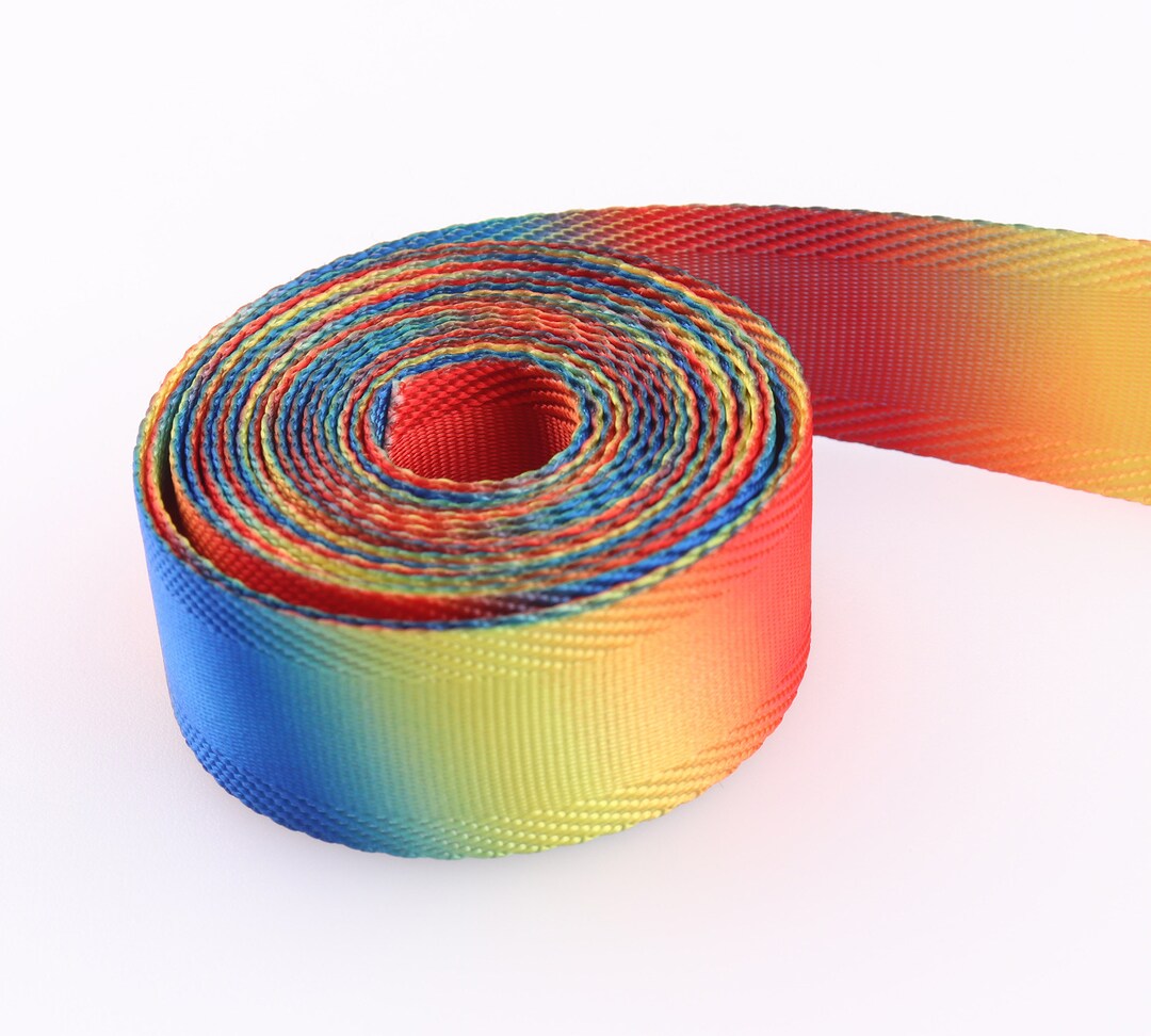 Rainbow Webbing 20mm Colorful Key Fobs Strap Light Weight - Etsy