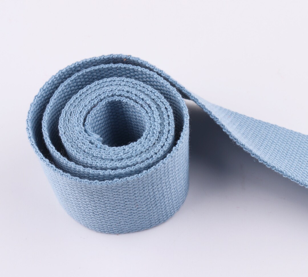 Light Blue Webbing Cotton Webbing 3-10 Yards*32mm Solid Color Webbing ...