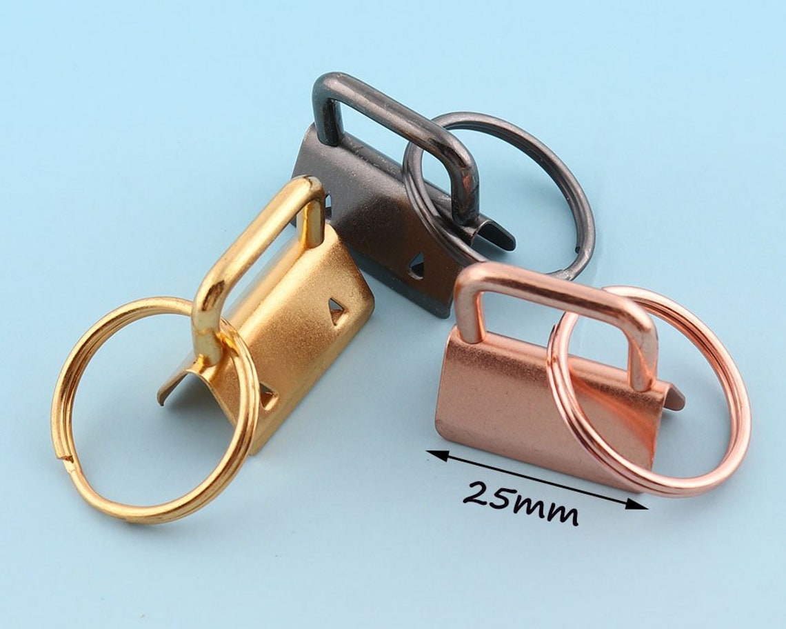 Key Fobs Hardware 50sets 25MM Key Ring Key Chains Key Lanyard | Etsy