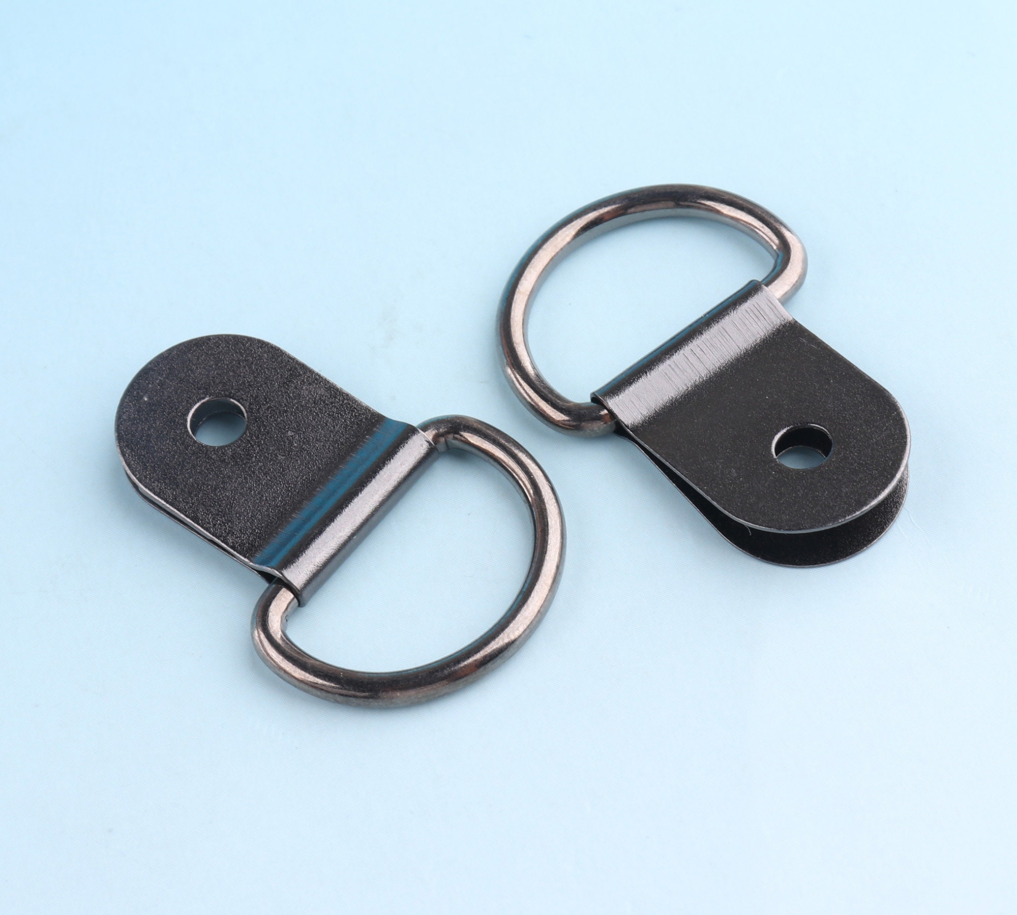 10 Pcs 20 Mm Photo Frame Hook Hangers Gunmetal D Ring Picture Frame ...