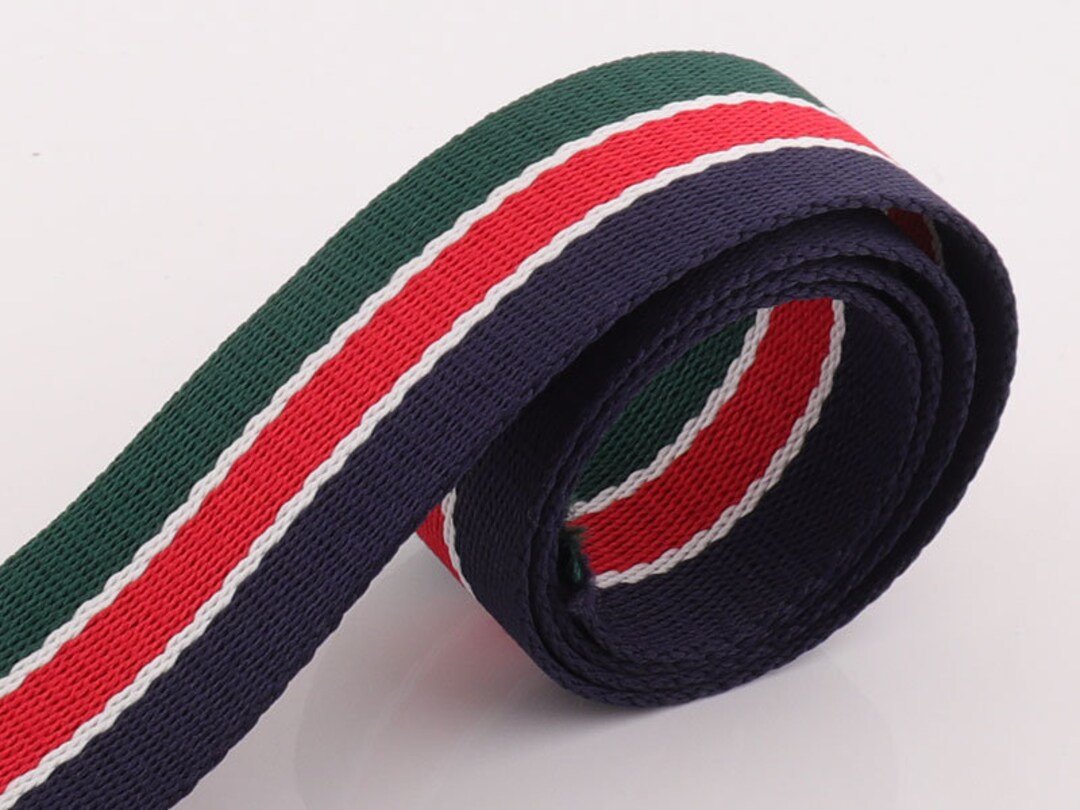 Cotton Webbing 1 1/2"(38mm) Colored Stripes Webbing Heavy Weight ...