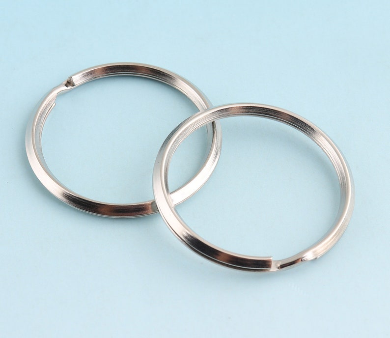 Silver Split Rings Key Ring 20pcs 30mm Jump Ring O Ring Large - Etsy