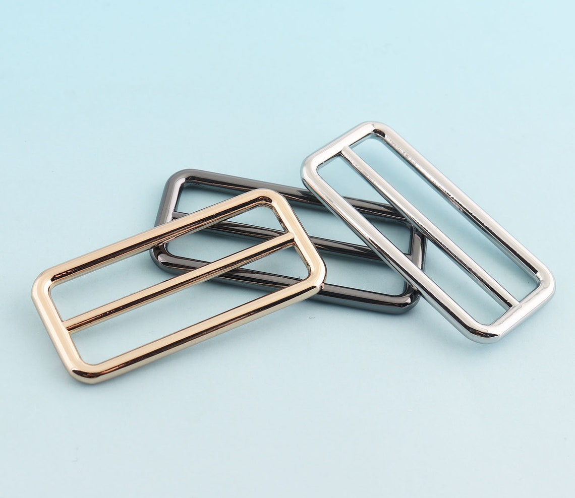 Adjuster Slide Buckle 8pcs 35mm Metal/alloy Release Belt Buckle Tri Bar ...
