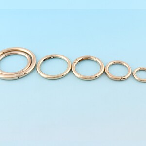 Light Gold Spring Hook Push Gate Snap Hook O Ring Metal Clasp for ...