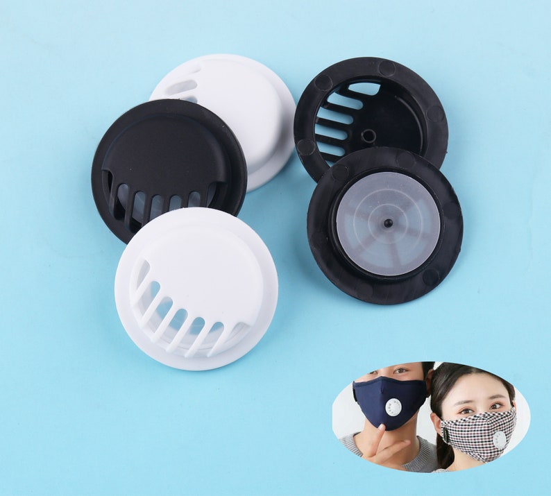 10sets Breather Valve for Handmade Masks Accessories Round Breather ...
