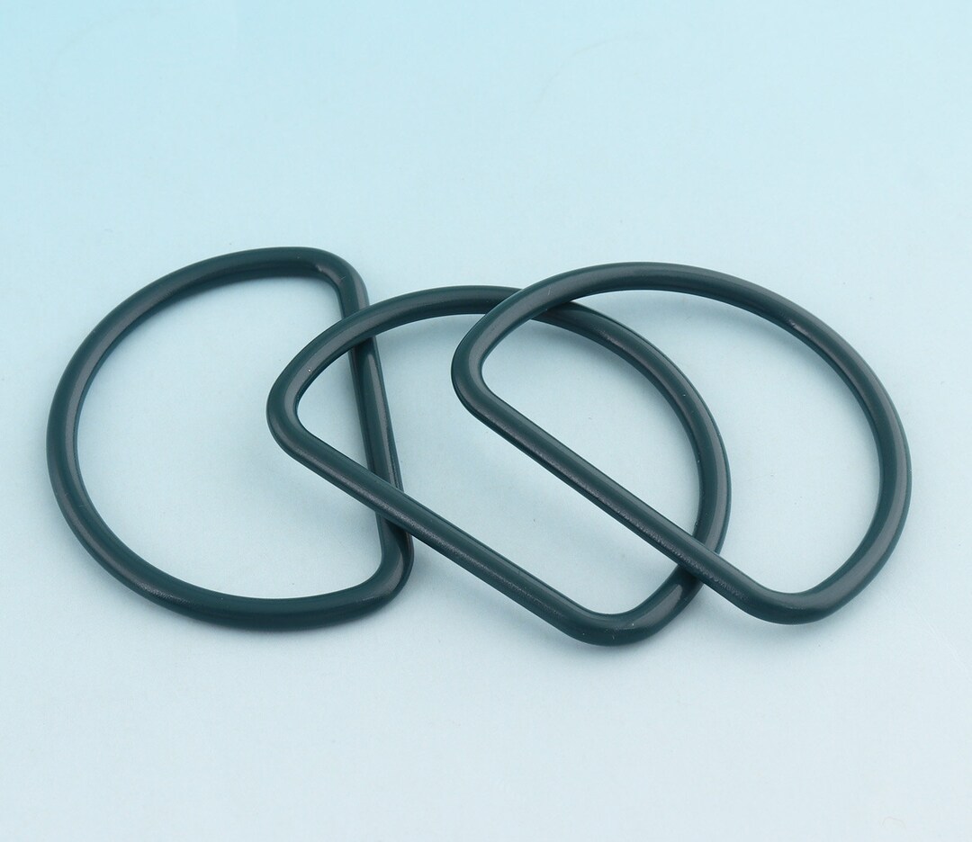 Dark Green D Ring 20pcs 1 1/2"(38mm) Metal D Rings D Buckle Belt Strap ...