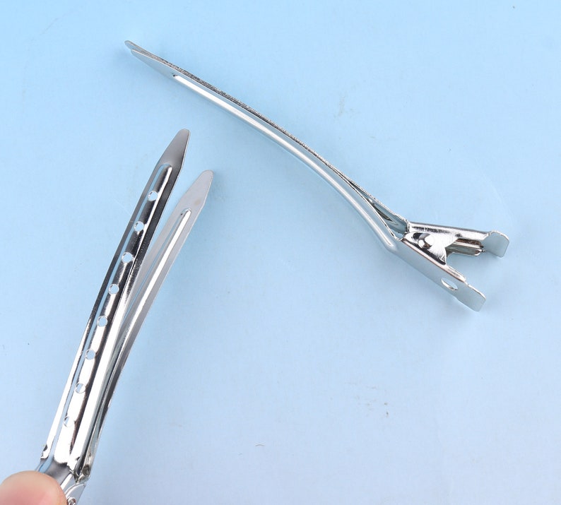 Large Clips 10pcs 90mm Long Alligator Clips Sliver Metal Hair - Etsy