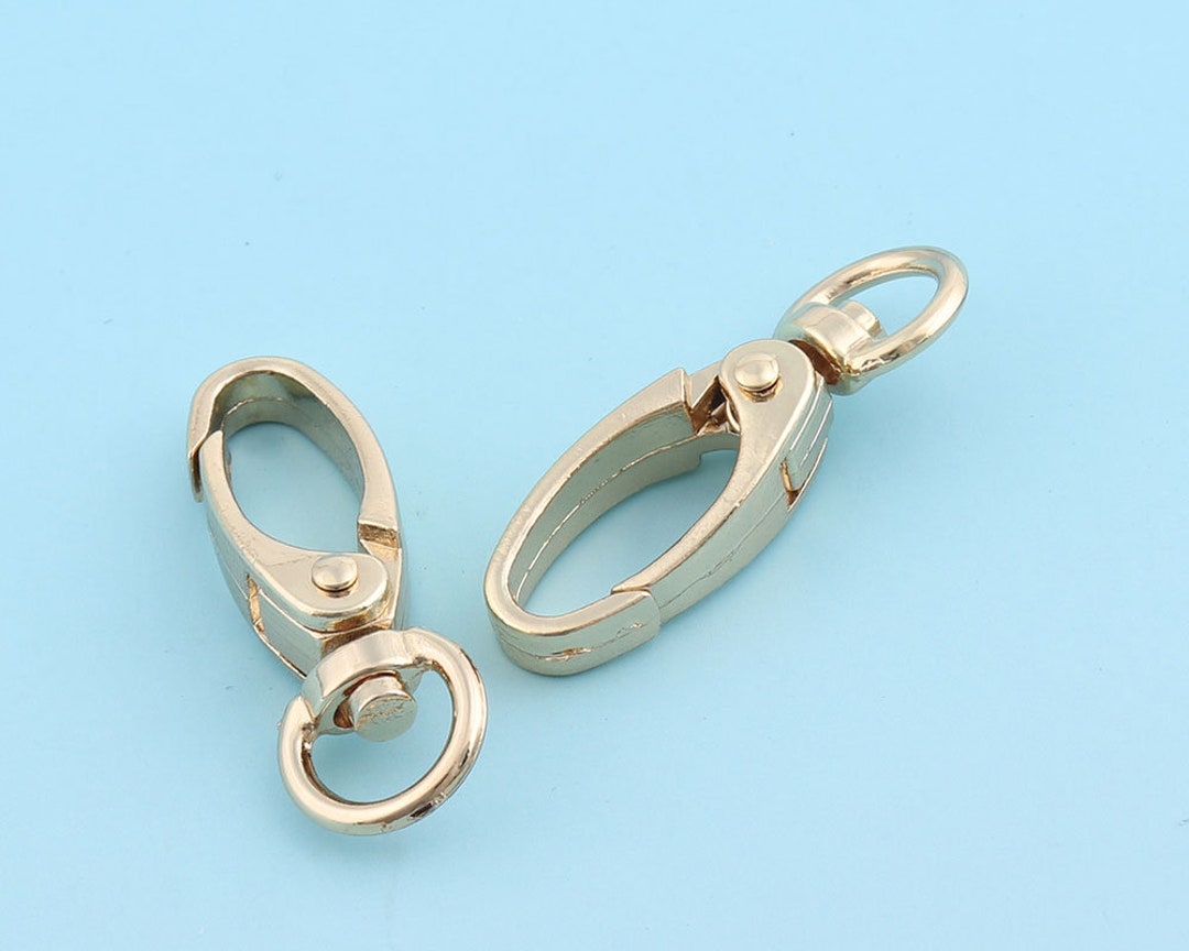 Swivel Clasp 36*13mm Light Gold Lobster Clasp Push Gate Snap Hook ...