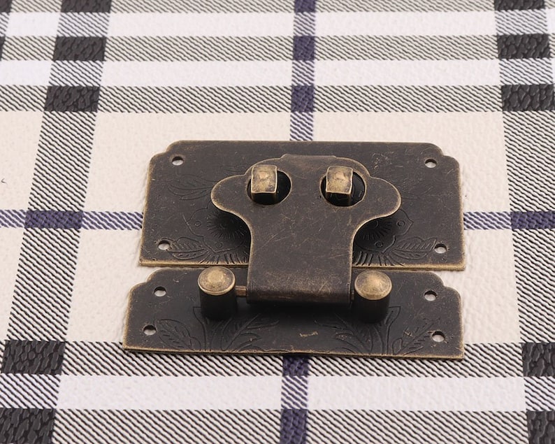 2sets Embossed Box Latch 5345mm Vintage Hasp Box Hardware - Etsy