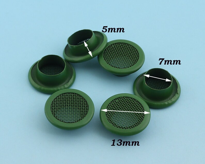 Green Eyelets Round Grommet Eyelets 50pcs 13mm Pierced Eyelet - Etsy