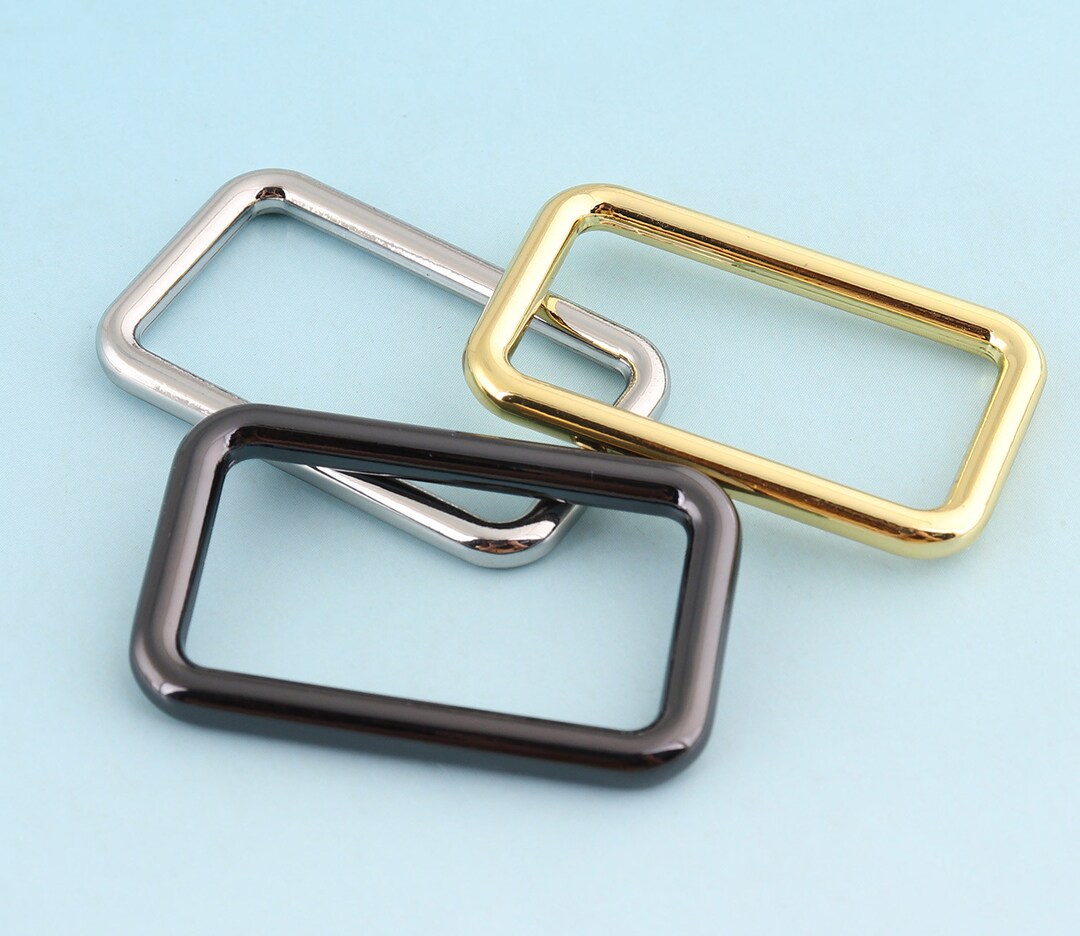 Gold /silver /gunmetal Rectangle Ring 8pcs 20/25/35/45mm Square Rings ...