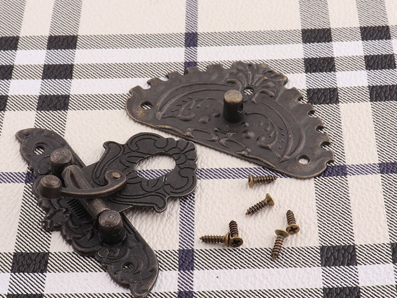 Antique Embossed Box Latch 7058mm Vintage Hasp Box Hardware - Etsy