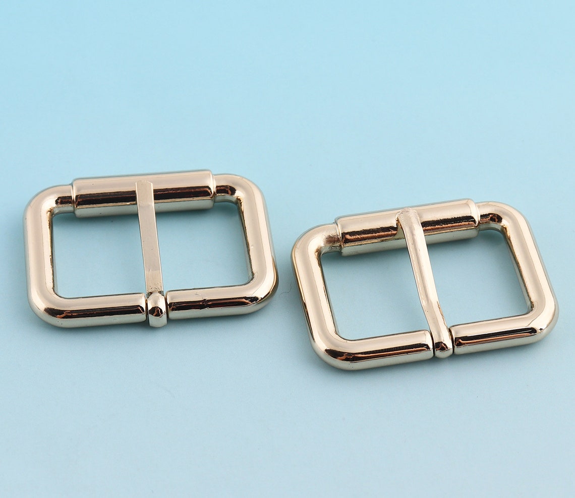 Light Gold Belt Buckle 4pcs 30mm Adjuster Buckle Tri Bar Buckles Strap ...