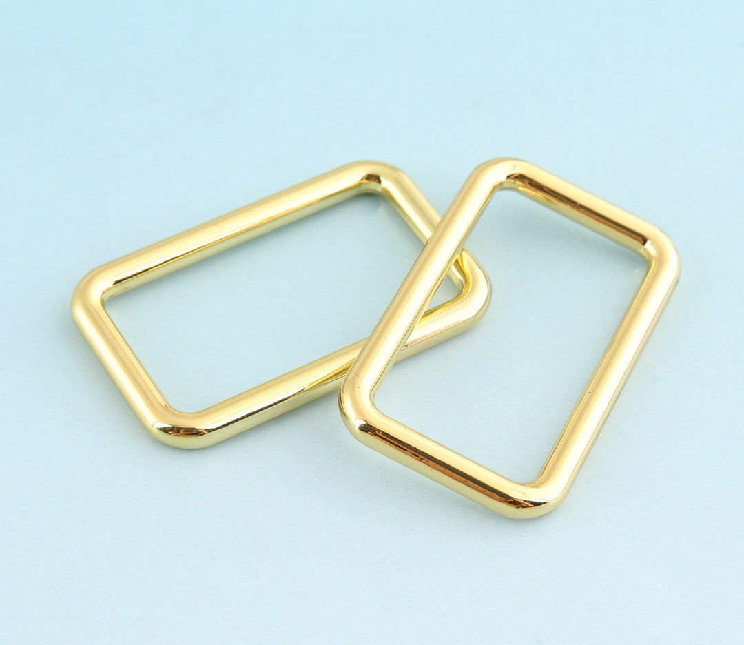 Gold/silver/gunmetal 1 3/8"(35mm) Metal Rectangle Buckle Ring for Bag ...