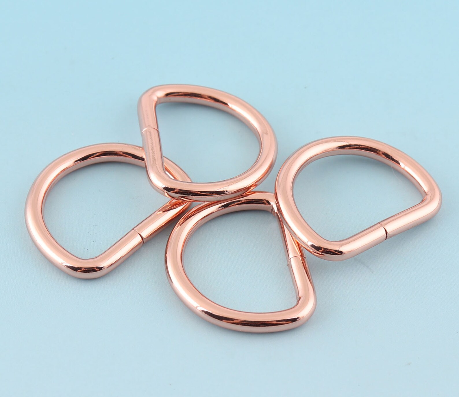 Rose Gold D Ring Metal D Ring D Buckle 20pcs 13mm Belt Strap - Etsy