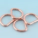 Rose Gold D Ring Metal D Ring D Buckle 20pcs 13mm Belt Strap Buckle ...