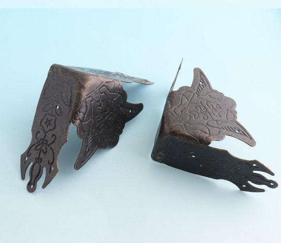 Antique Bronze Corners 4pcs2 7/870mm Large Embossed | Etsy