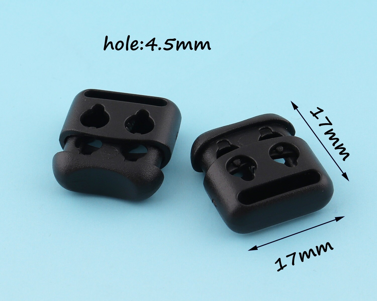 Mini Cord Stopoper 15pcs 17mm Black Plastic Cord Lock Toggle - Etsy