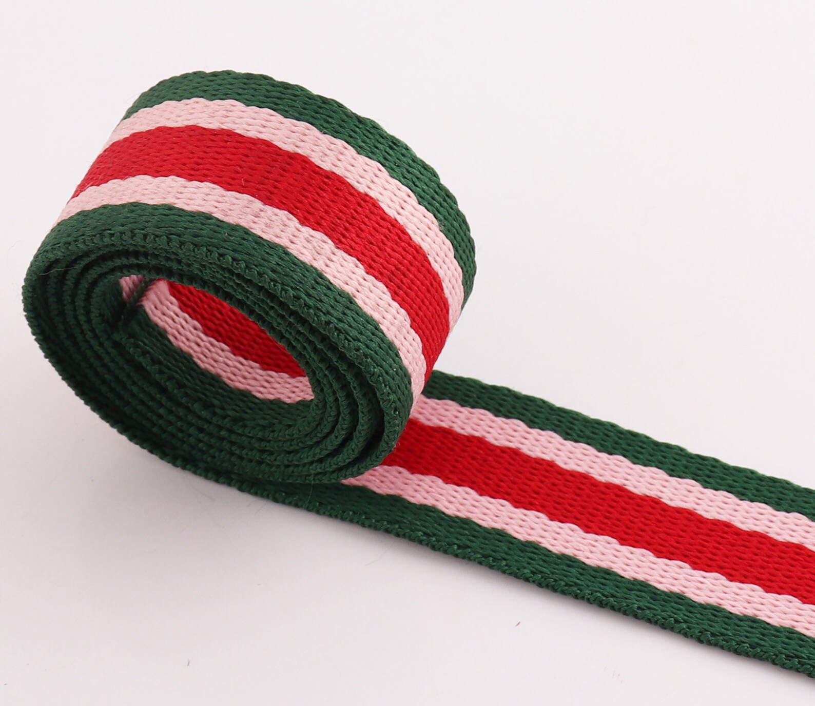 10 Yards25mm Green Stripe Webbing Webbing Fabric Belt Canvas - Etsy