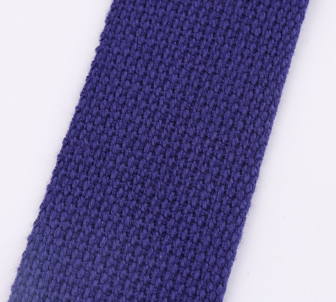 Cotton Webbing 3-10 Yards*38mm Dark Blue Webbing Solid Color Webbing ...