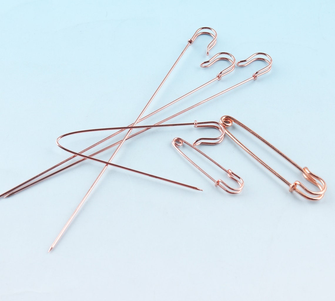 Rose Gold Safety Pins DIY Safety Pins Creativity Metal Pins - Etsy