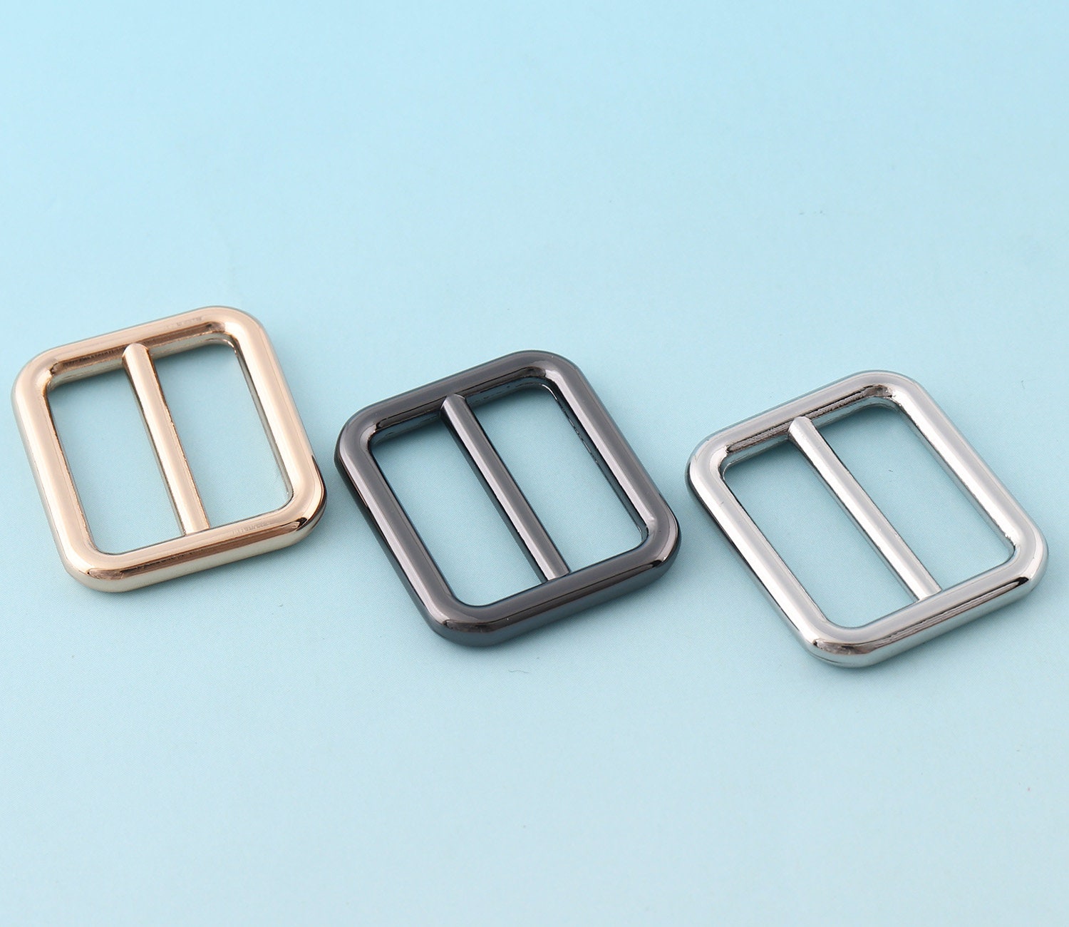 Adjuster Buckle 25mm Metal/alloy Slide Belt Buckle Tri Bar Buckles ...