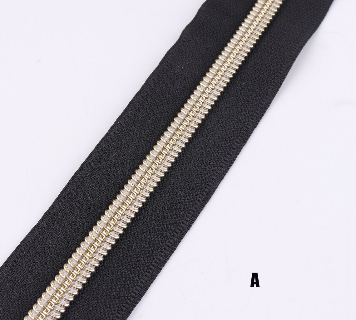 Rainbow Zipper Tape Size 5 1-5yards Nylon Colorful Coil Metal | Etsy