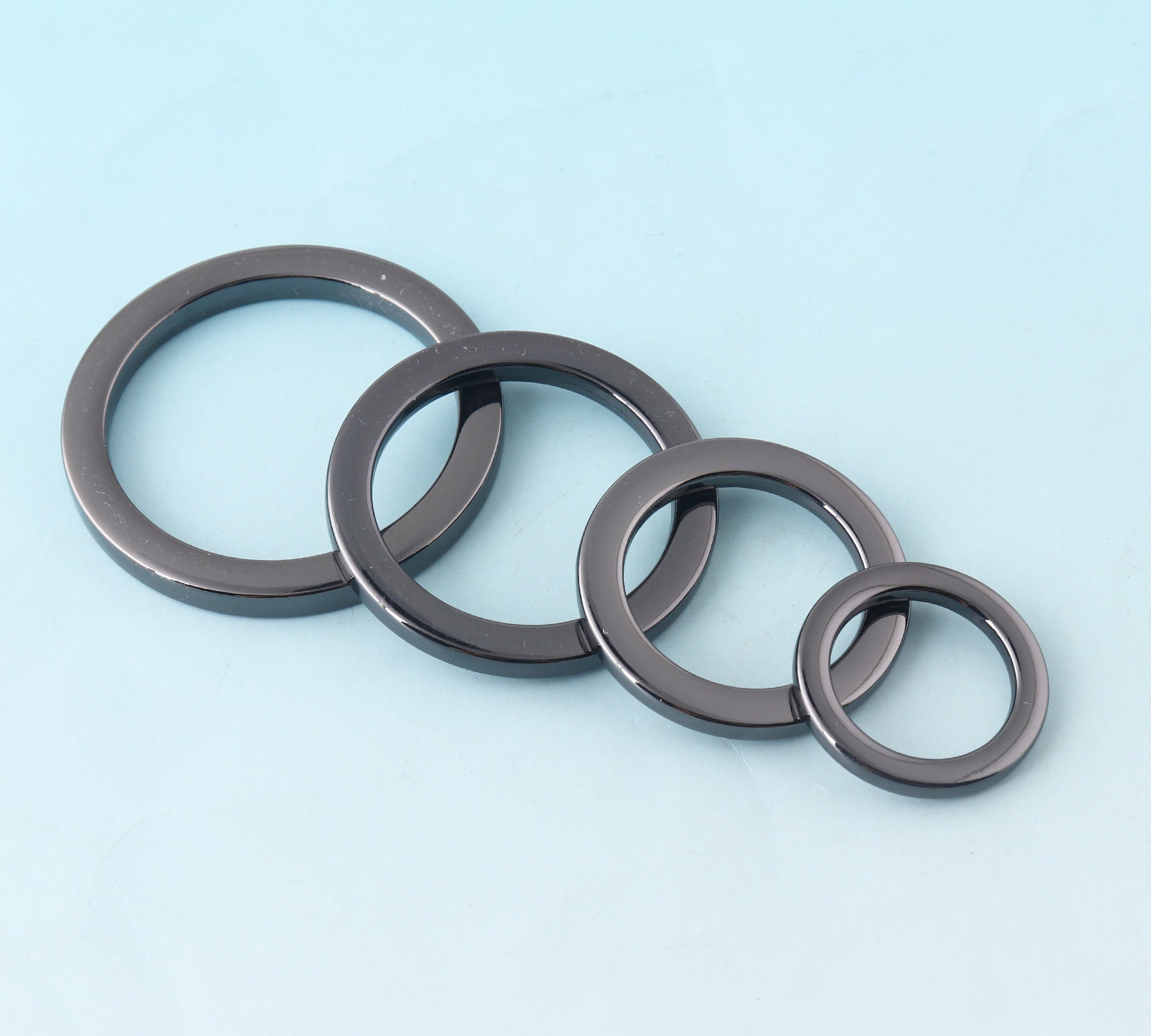 Flat O Rings 19-50mm Silver O Rings Metal O Buckle Belt Strap - Etsy ...