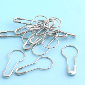 Bulb Safety Pins 200pcs 21*9mm Mini Silver Bulb Safety Pins Gold Plated ...