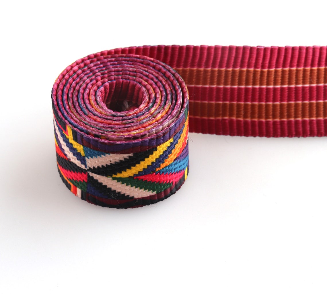 Colorful Webbing Strap 3.8cm/5cm Stripe Webbing Belt Purse Strap ...