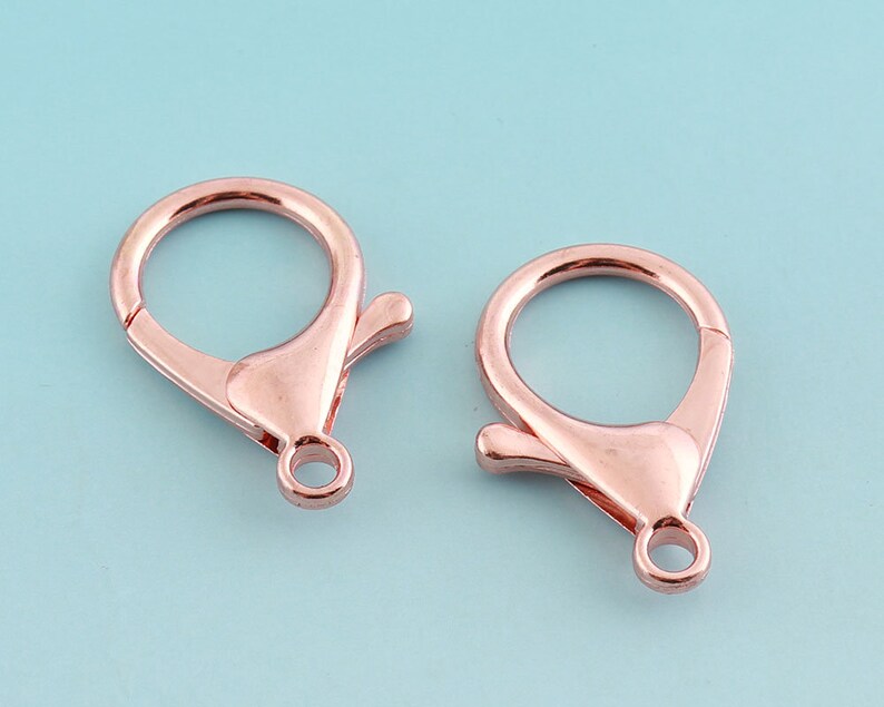 15pcs 35mm Small Rose Gold Lobster Clasp Swivel Snap Hooks - Etsy