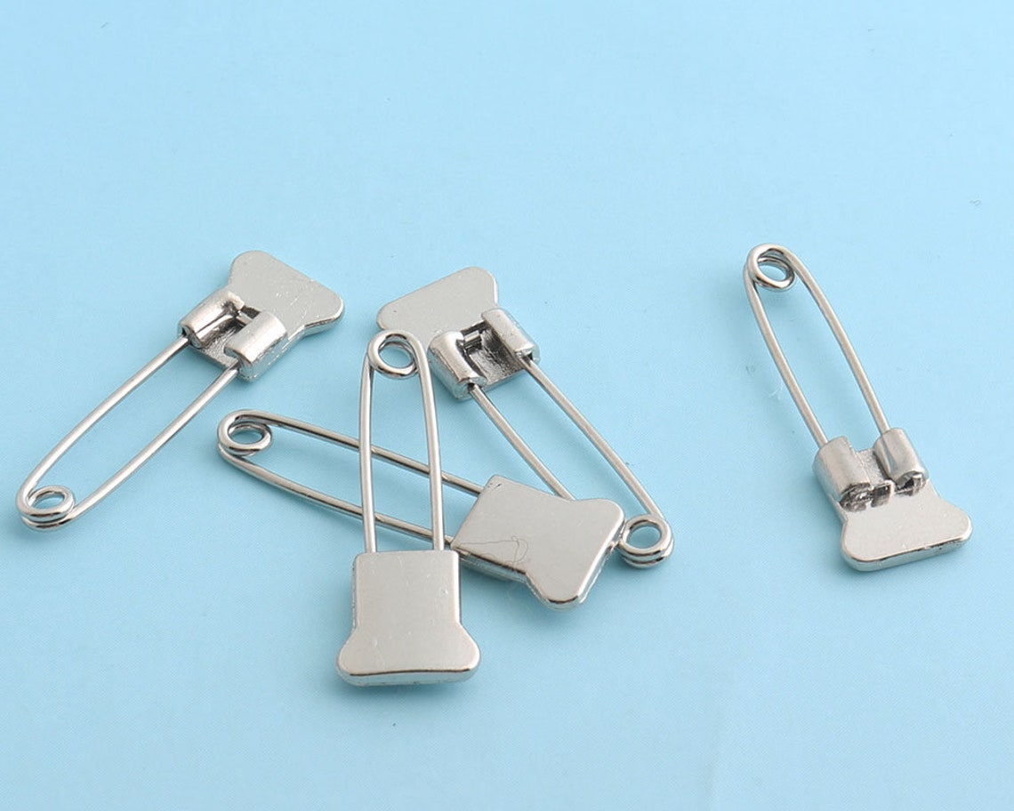 Silver Safety Pins 100pcs 258mm COPPER kilt Safety Pins Pins | Etsy