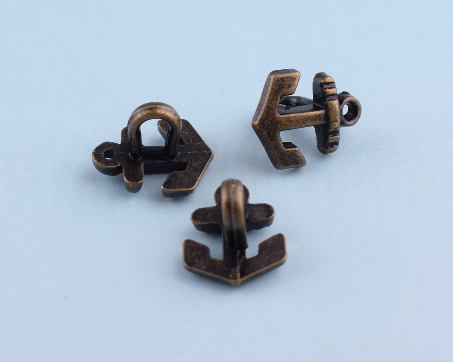 Antique Bronze Buttons 10pcs 9mm Metal Shank Buttons Coat Button Jacket ...