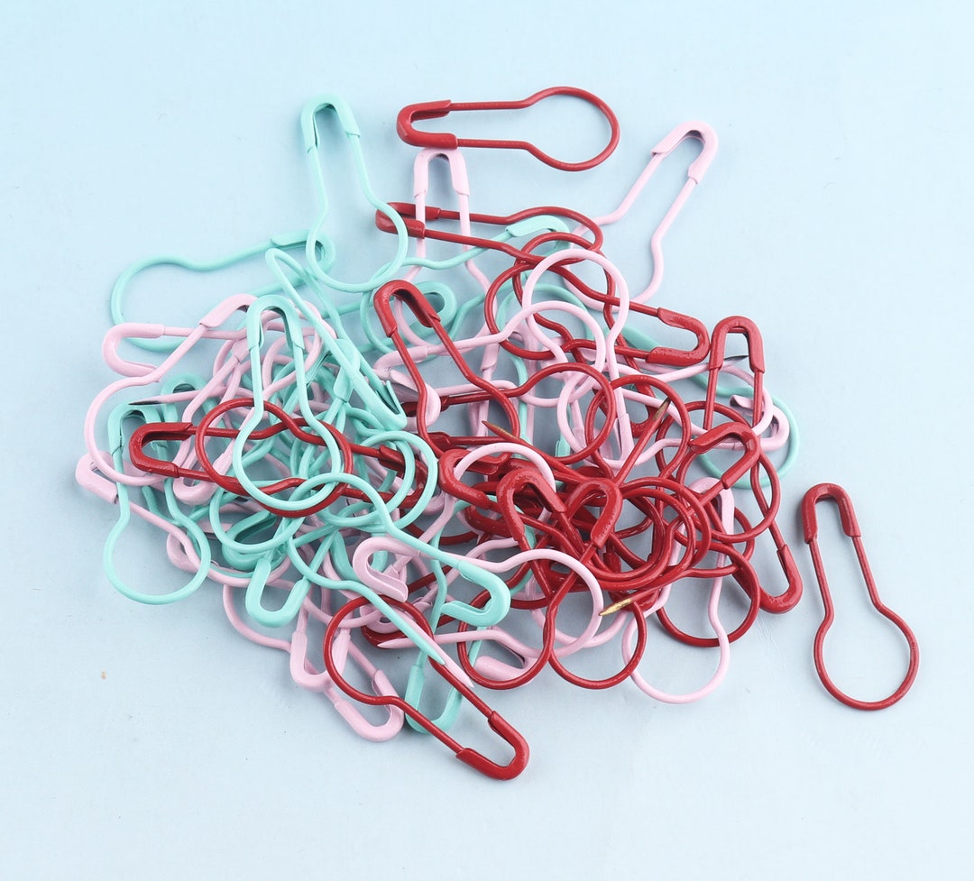 Mini Bulb Safety Pins 300 Pcs 21*9 Mm Colorful Knitting Pin Hang Tags ...