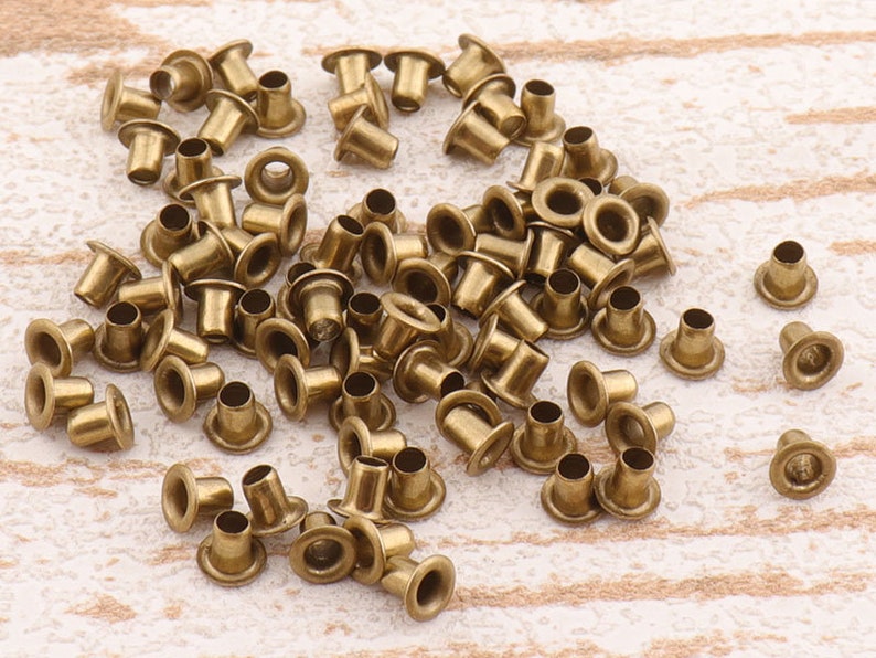 Brass Eyelets 200pcs 4mm Mini Round Grommet Eyelets for Sewing - Etsy
