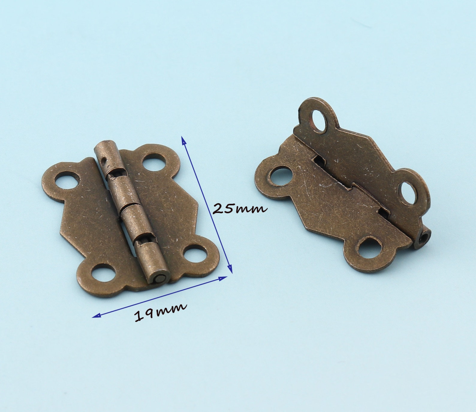 Antique Bronze Hinges 50pcs 25mm Cabinet Hinges Box Hinges - Etsy