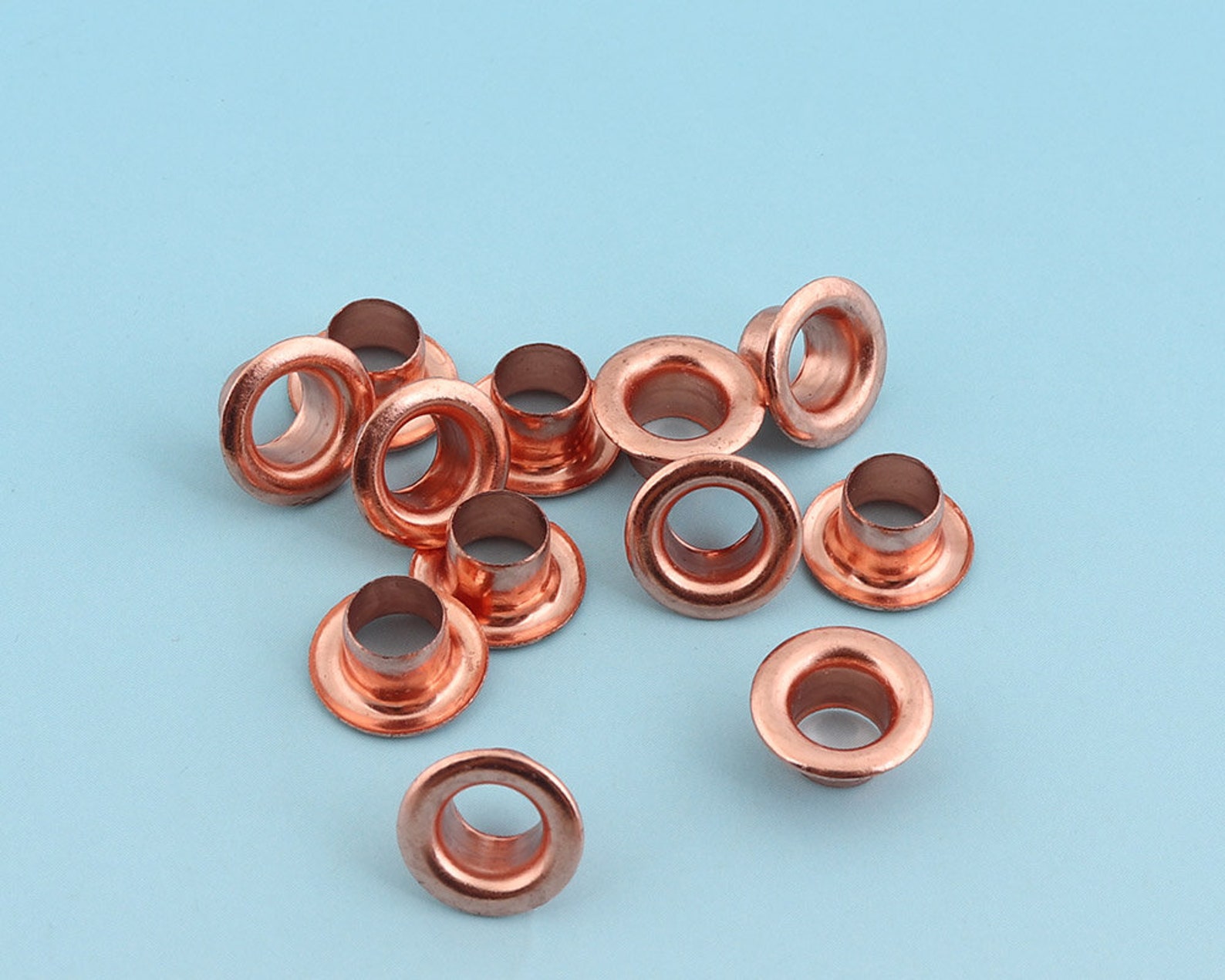 Rose Gold Eyelets 9mm Round Grommet Eyelets for Sewing Bead - Etsy