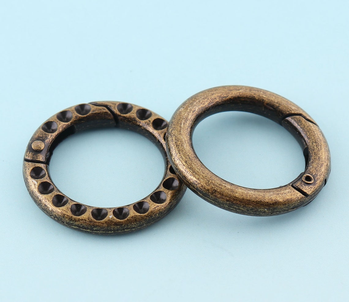 6pcs 5/8"(17mm) Antique Bronze Snap Hook Spring Buckle Spring Clasp ...