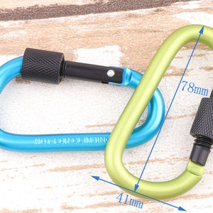 Carabiner Key Ring Personalized Carabiner 78*41mm Large Keychain ...