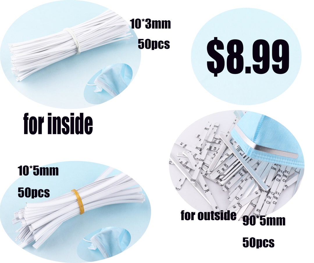 Nose Wire 150pcs 5mm Aluminum Nose Strip for Masks Nose Tape Nose Wire ...