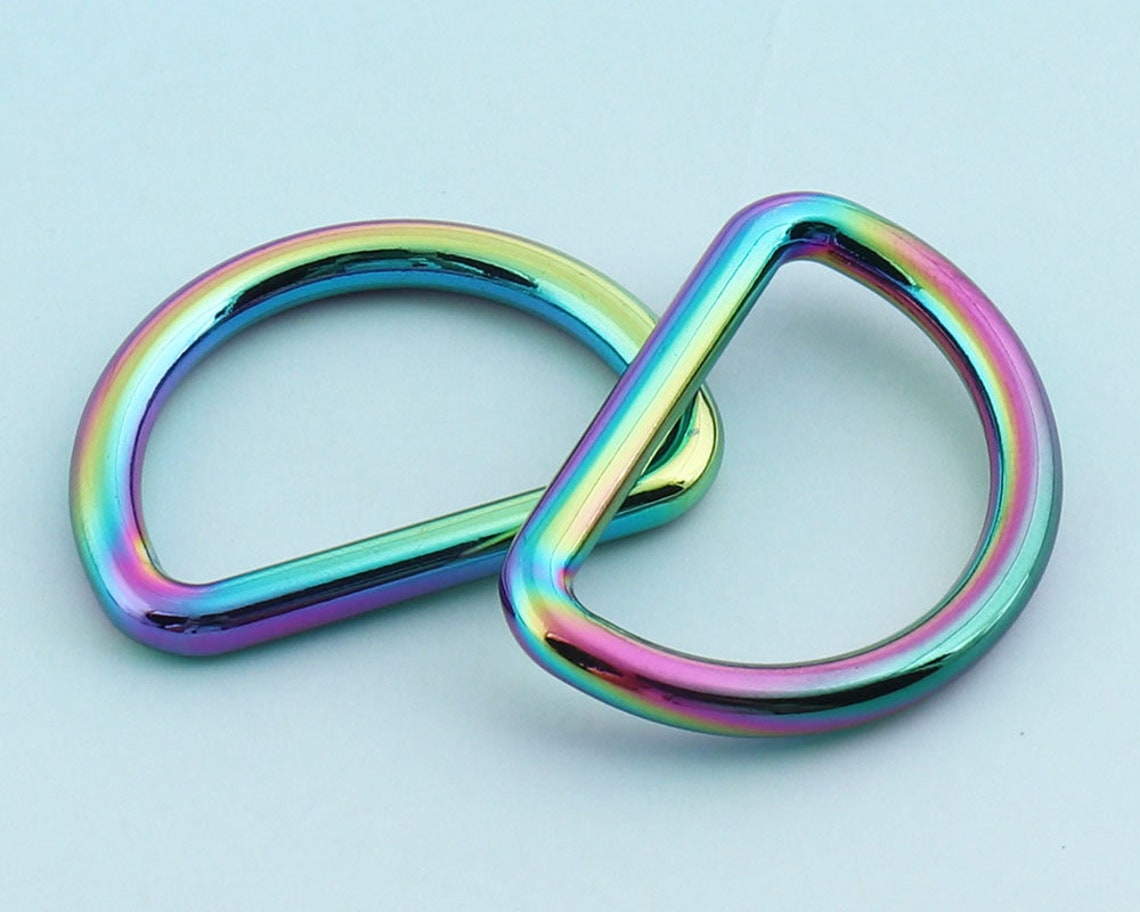 Rainbow D Rings 10pcs 20mm/25mm Metal/alloy D Ringbelt Buckle - Etsy