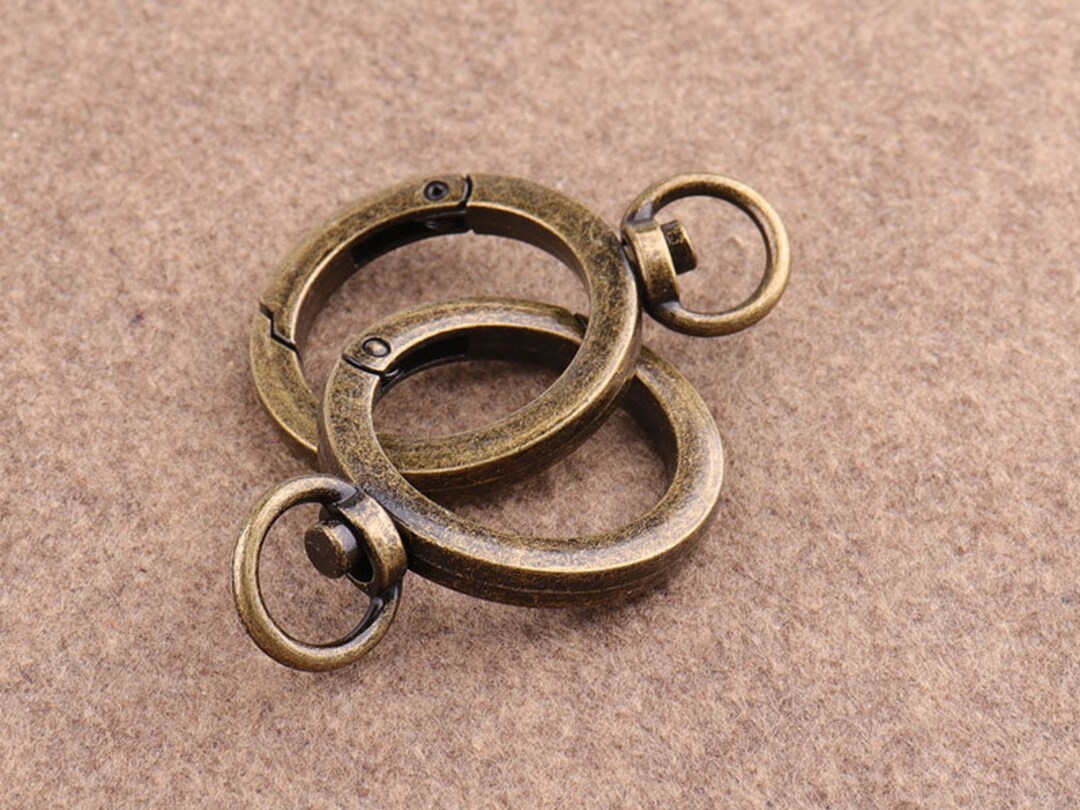 Antique Bronze Swivel Clasp Spring Buckle Spring Clasp O Snap Hook ...