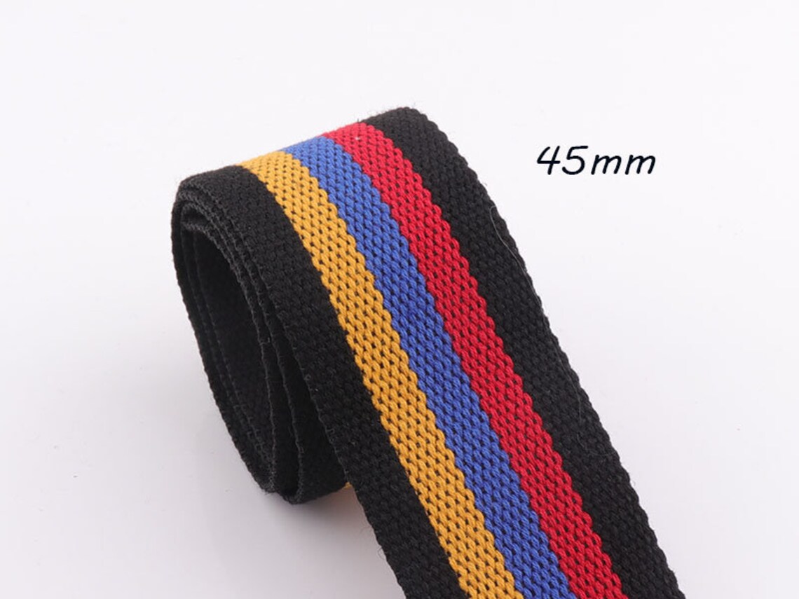 Corlorful Webbing 45mm Stripe Webbing Fabric Belt Canvas - Etsy