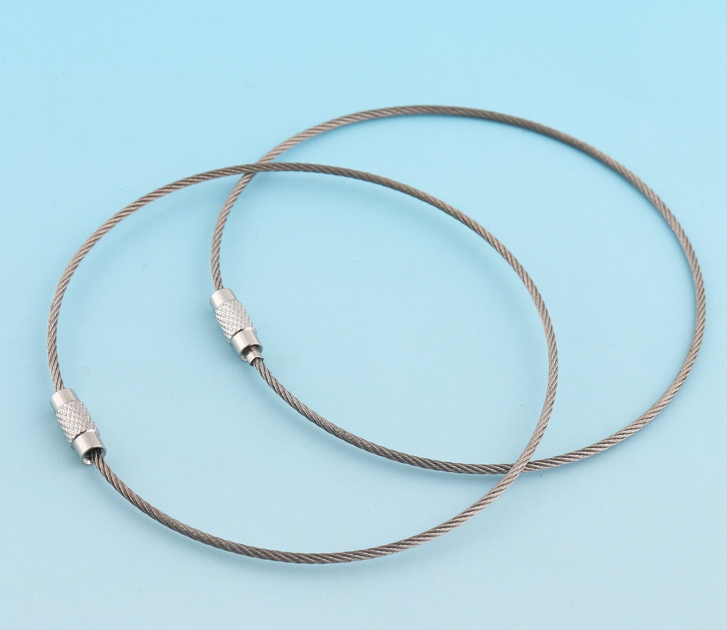 Wire Key Ring Wire Keychain Key Ring 20pcs Large Key Fob Ring - Etsy ...