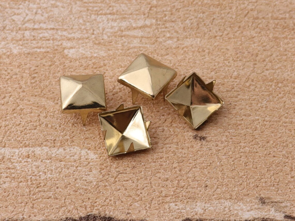 10mm Golden Nailheads Spots Round Spots Cone Spots Nailheads Studs ...